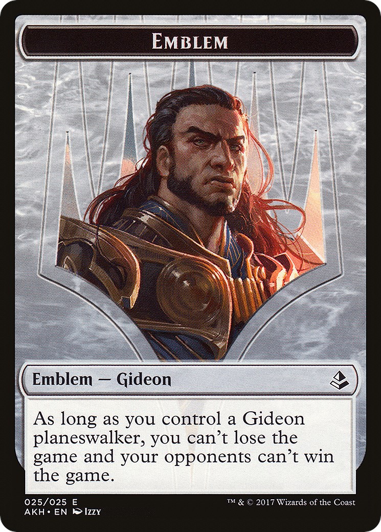 Emblem - Gideon of the Trials // Zombie Double-Sided Token - Amonkhet ...