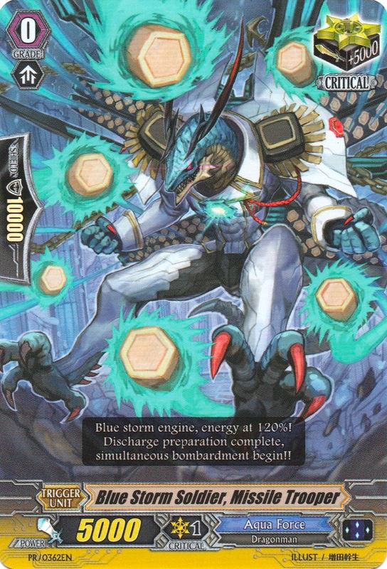 Blue Storm Soldier, Missile Trooper - Promo Cards - Cardfight Vanguard