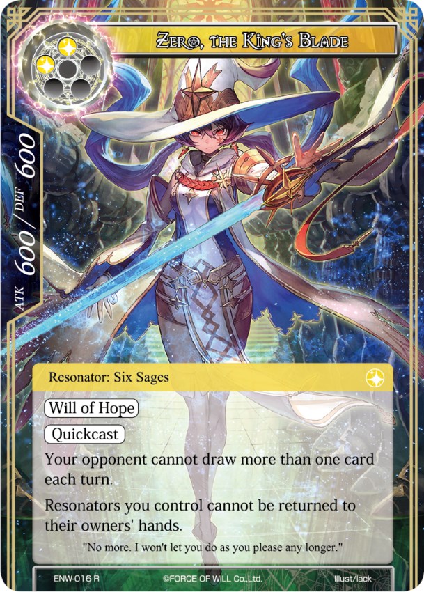 Zero, the King's Blade - Echoes of the New World - Force of Will