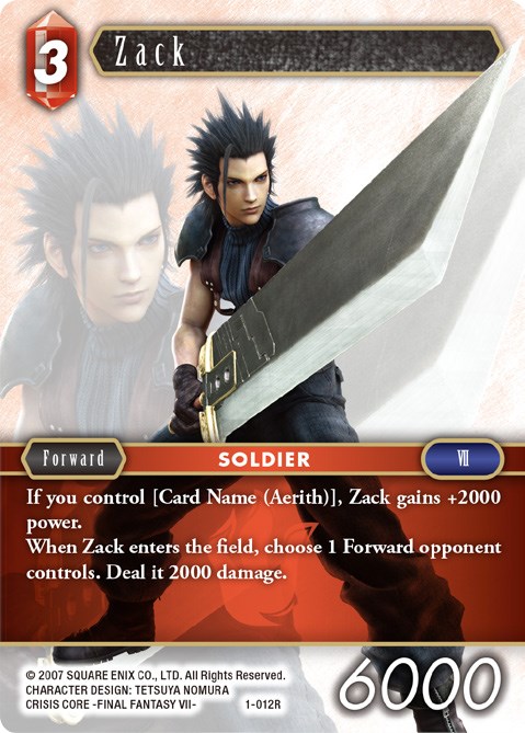 Zack - Opus I - Final Fantasy TCG