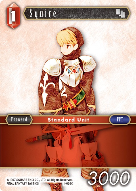 Squire (Male Unit) - Opus I - Final Fantasy TCG