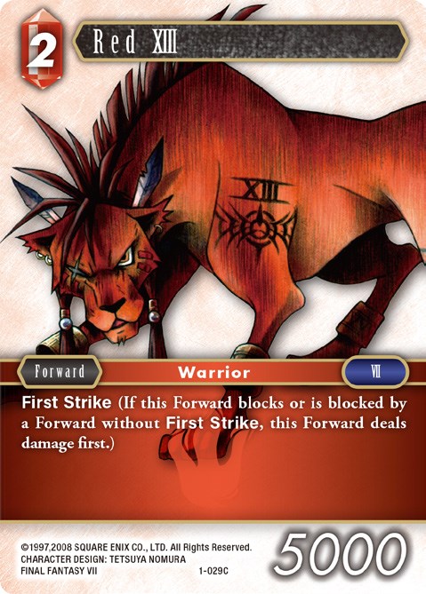 Red XIII - Opus I - Final Fantasy TCG