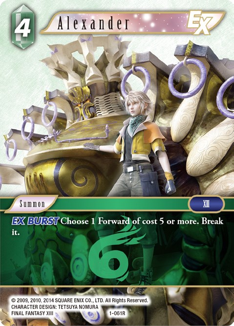 Alexander EX - Opus I - Final Fantasy TCG