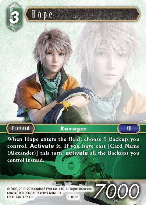 Hope - Opus I - Final Fantasy TCG