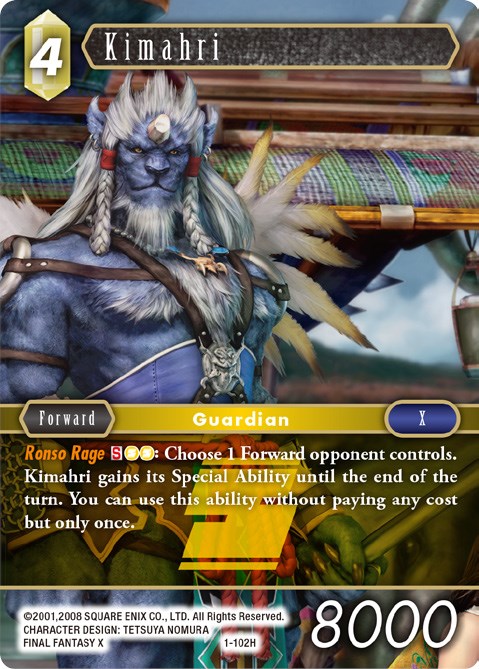 Kimahri (Hero) - Opus I - Final Fantasy TCG