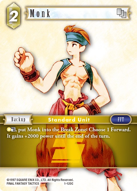 Monk (Male Unit) - Opus I - Final Fantasy TCG