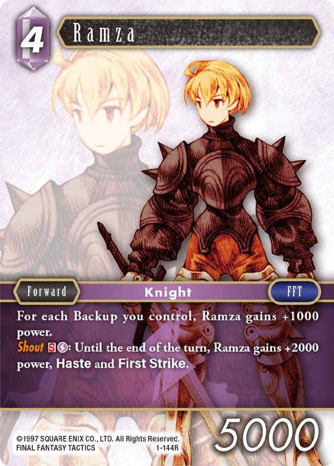 Ramza (Rare) - Opus I - Final Fantasy TCG