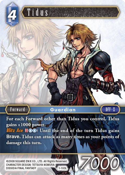 Tidus (Legend) - Opus I - Final Fantasy TCG