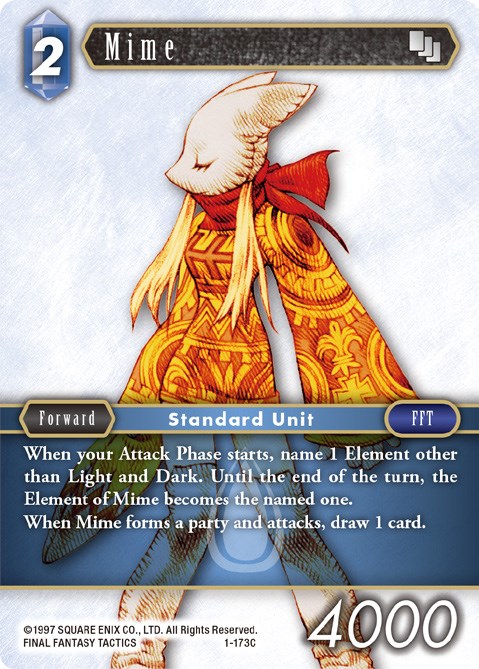 Mime (Female Unit) - Opus I - Final Fantasy TCG