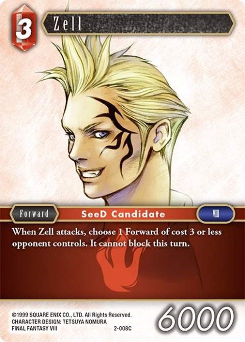 Zell - Opus II - Final Fantasy TCG