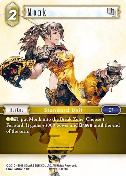 Monk - Opus II - Final Fantasy TCG