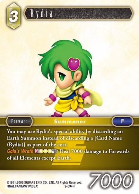 Rydia - Opus II - Final Fantasy TCG