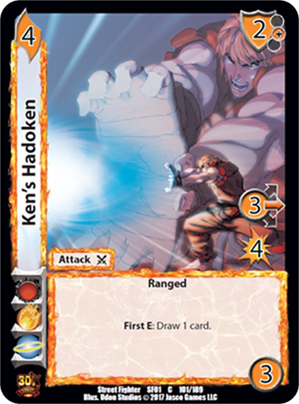 Ken's Hadoken - Street Fighter CCG - UniVersus