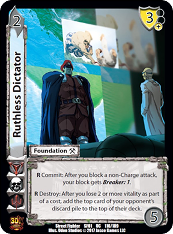 Ruthless Dictator - Street Fighter CCG - UniVersus