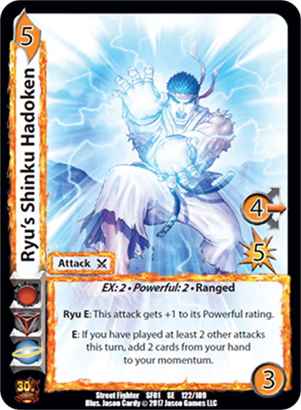 Ryu's Shinku Hadoken - Street Fighter CCG - UniVersus