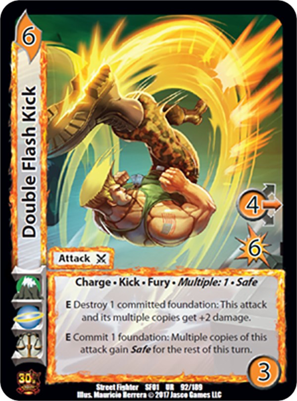 Double Flash Kick - Street Fighter CCG - UniVersus