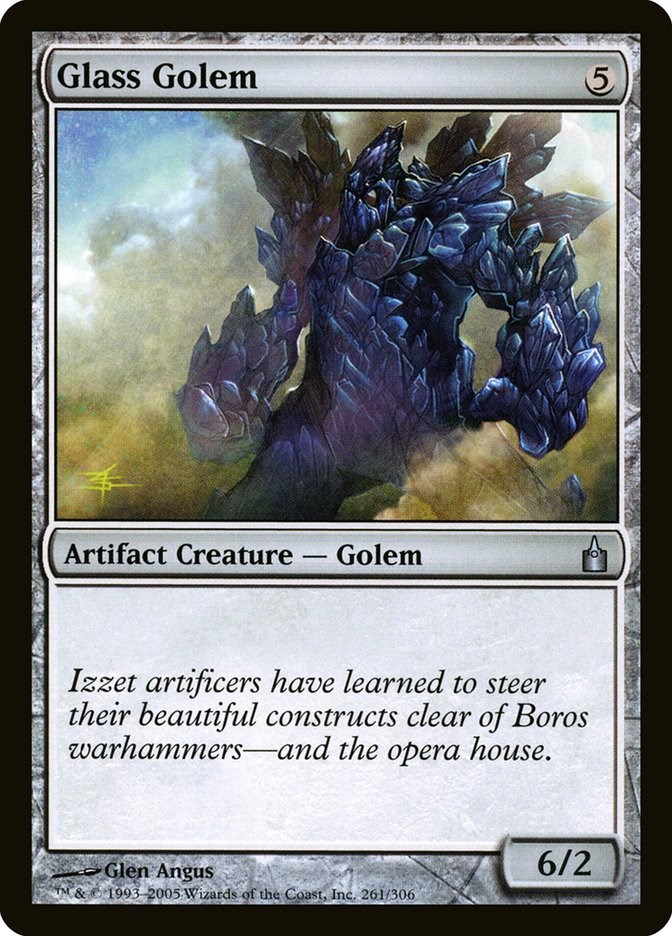 Glass Golem - Ravnica: City of Guilds - Magic: The Gathering