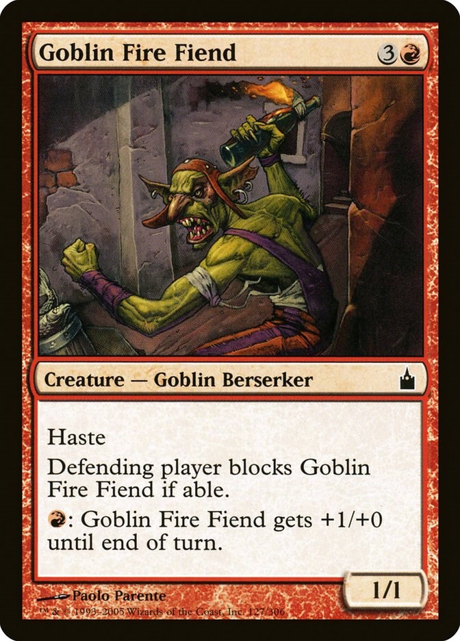 Goblin Fire Fiend - Ravnica: City of Guilds - Magic: The Gathering