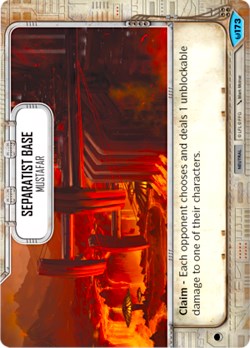 Separatist Base - Mustafar - Awakenings - Star Wars: Destiny