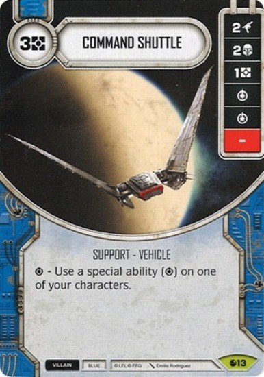 Command Shuttle (Card Only) - Spirit of Rebellion - Star Wars: Destiny