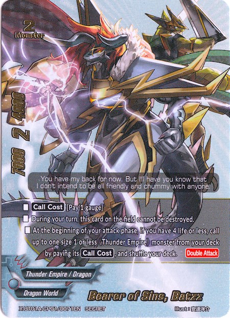 Bearer of Sins, Batzz (Secret Silver Foil) - Crossing Generations ...