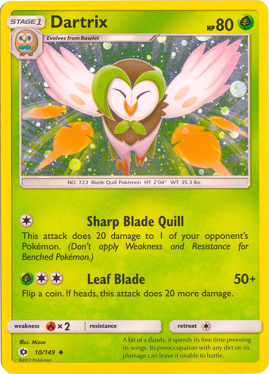 Dartrix - 10/149 (Cosmos Holo) - Blister Exclusives - Pokemon