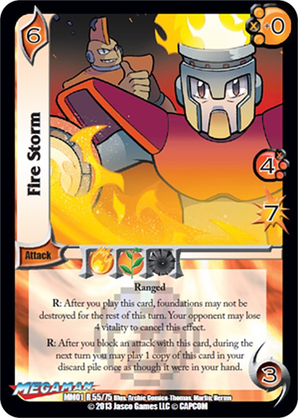 Fire Storm - Mega Man: Collector's Tins - UniVersus