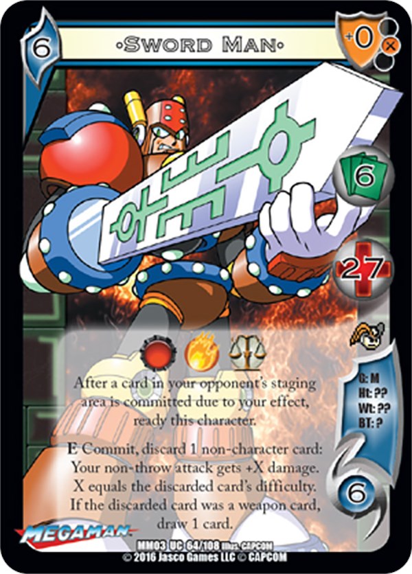 Sword Man - Mega Man: Battle for Power - UniVersus