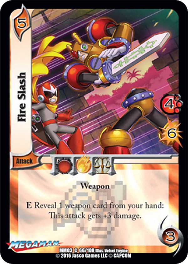 Fire Slash - Mega Man: Battle for Power - UniVersus
