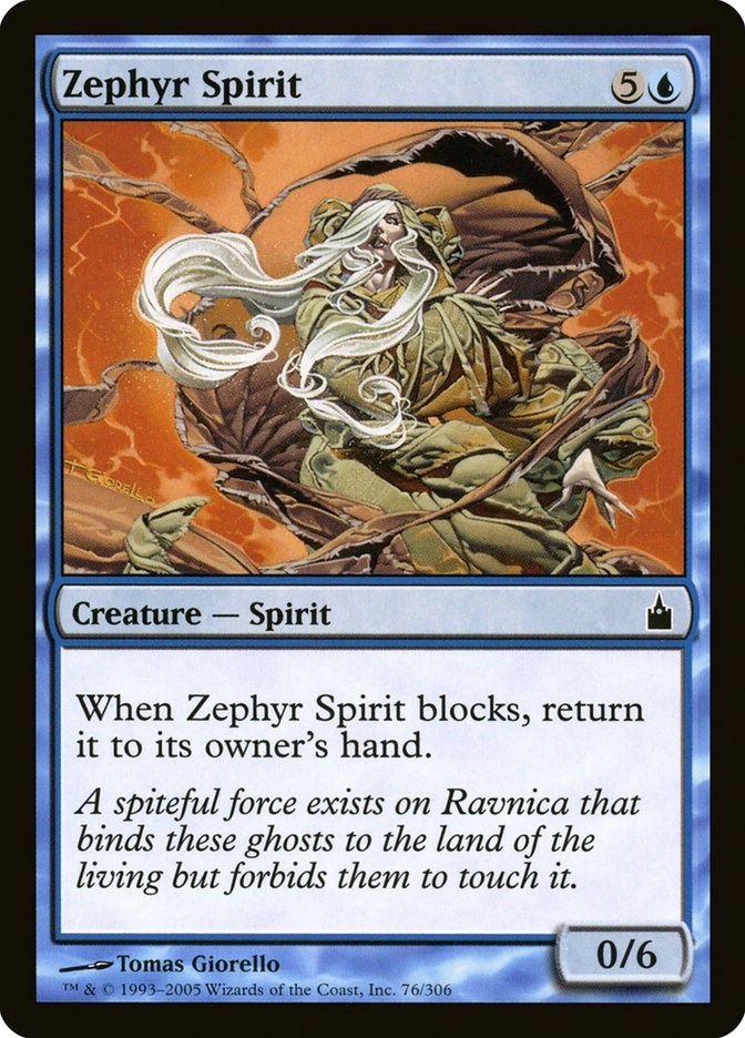 Zephyr Spirit - Ravnica: City of Guilds - Magic: The Gathering