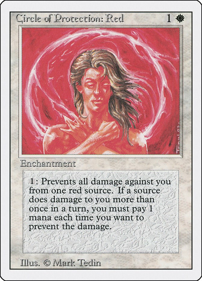 Circle of Protection: Red - Revised Edition - Magic: The Gathering