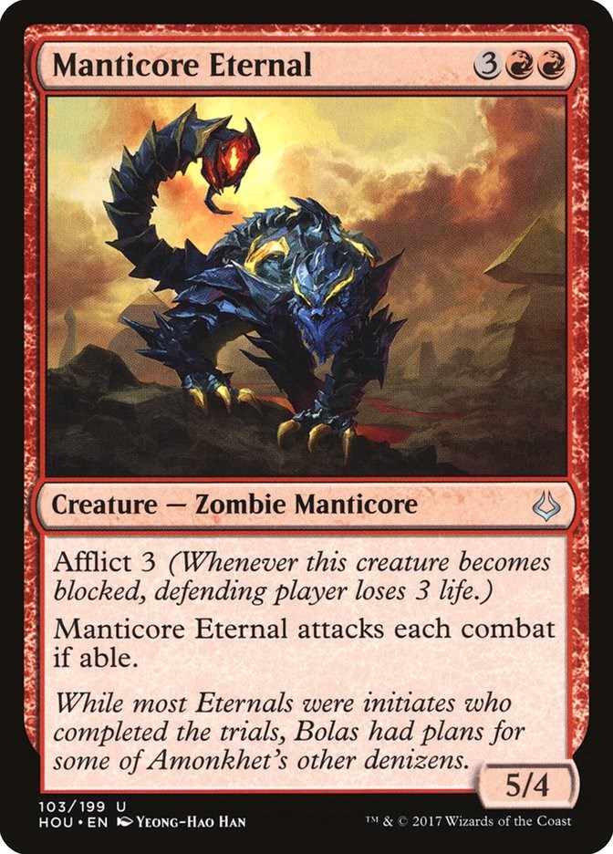 Manticore Eternal - Hour of Devastation - Magic: The Gathering