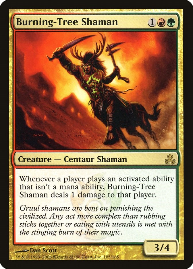 Burning-Tree Shaman - Guildpact - Magic: The Gathering