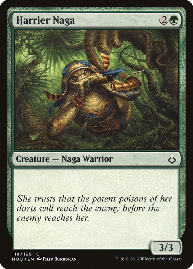 Harrier Naga - Hour of Devastation - Magic: The Gathering