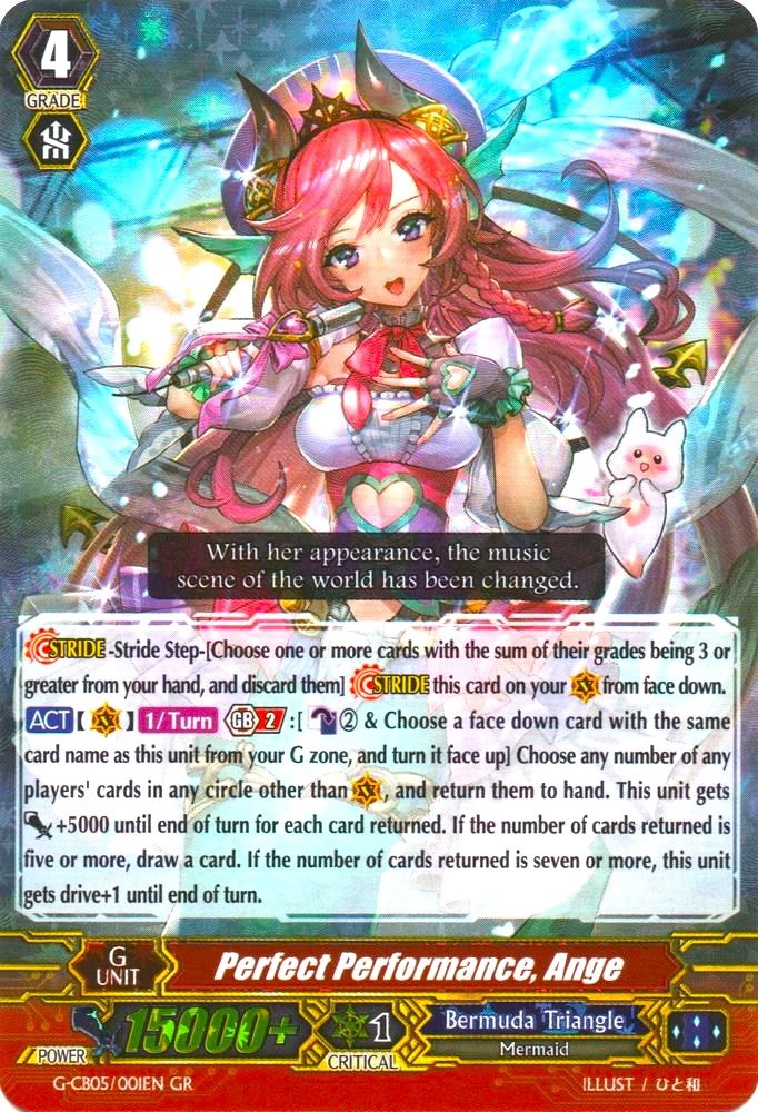 Perfect Performance, Ange - G-CB05: Prismatic Divas - Cardfight Vanguard