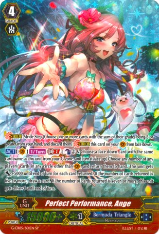 Perfect Performance, Ange (SP) - G-CB05: Prismatic Divas - Cardfight Vanguard