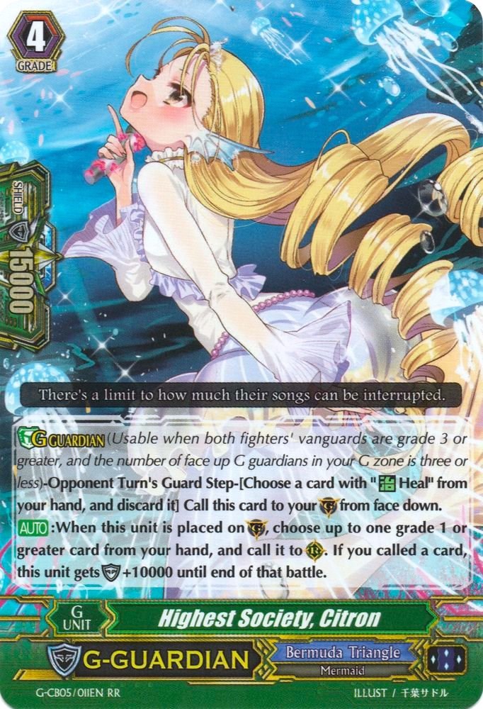 Highest Society, Citron - G-CB05: Prismatic Divas - Cardfight Vanguard