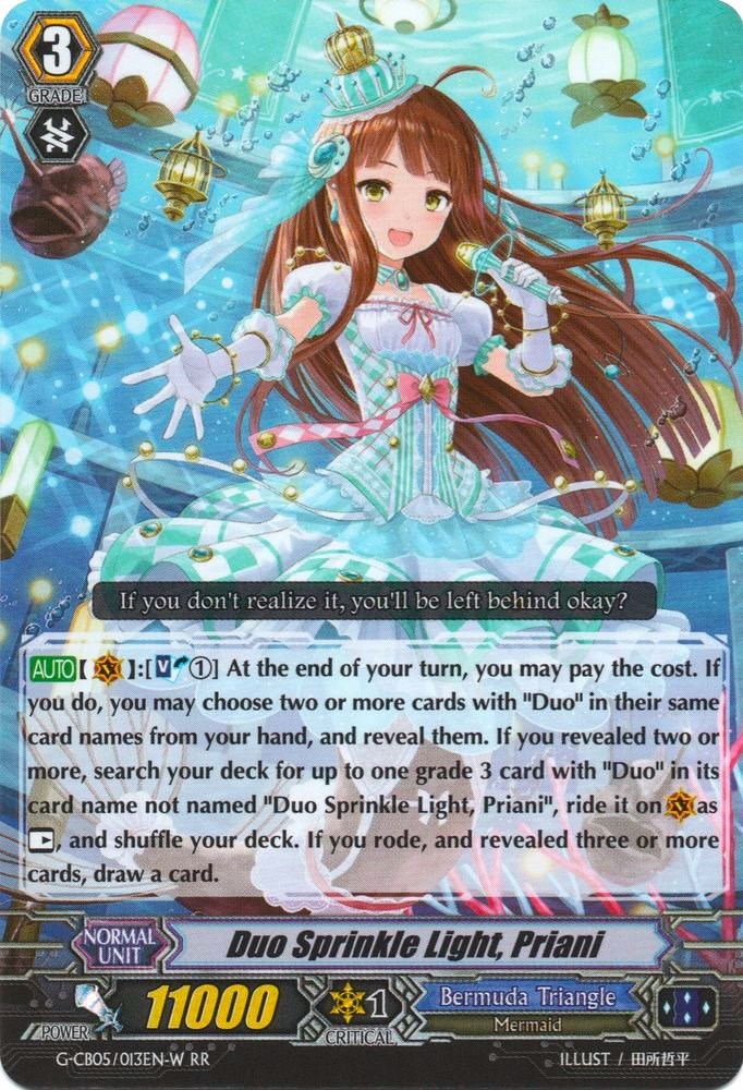 Duo Sprinkle Light, Priani (White) - G-CB05: Prismatic Divas - Cardfight Vanguard