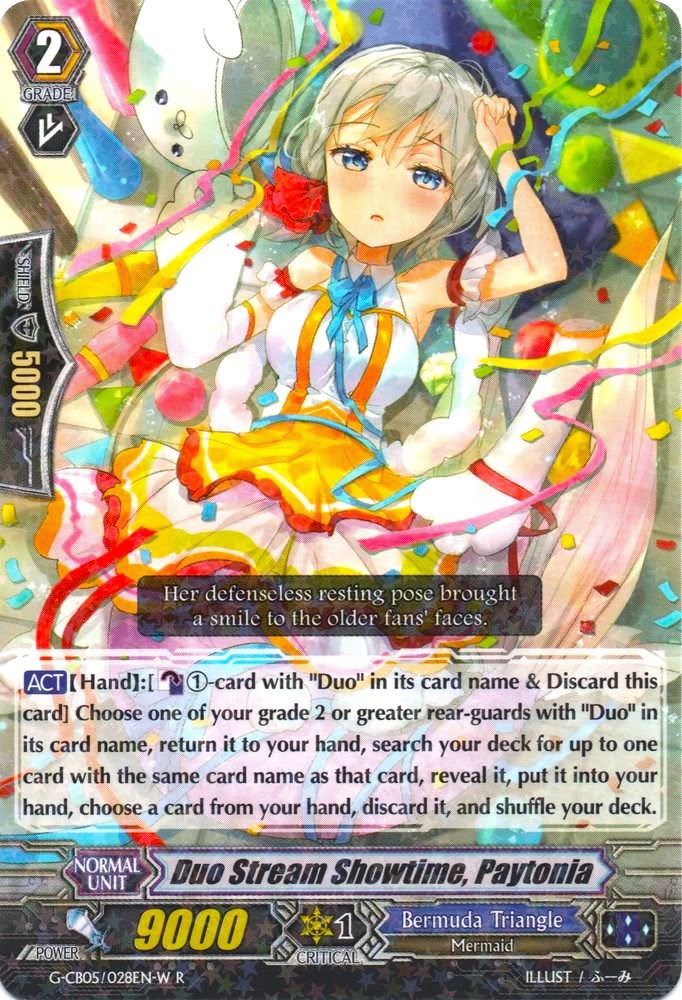 Duo Stream Showtime, Paytonia (White) - G-CB05: Prismatic Divas - Cardfight Vanguard