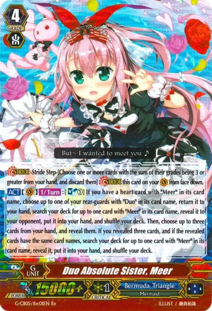 Duo Absolute Sister, Meer - G-CB05: Prismatic Divas - Cardfight Vanguard