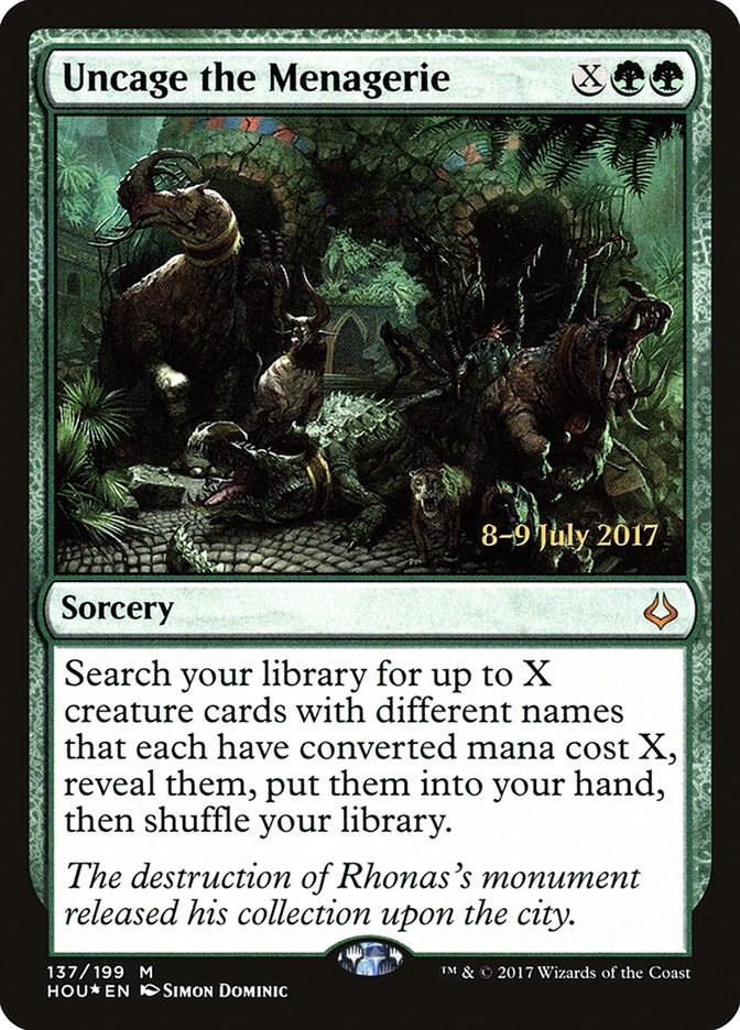 Uncage the Menagerie - Prerelease Cards - Magic: The Gathering