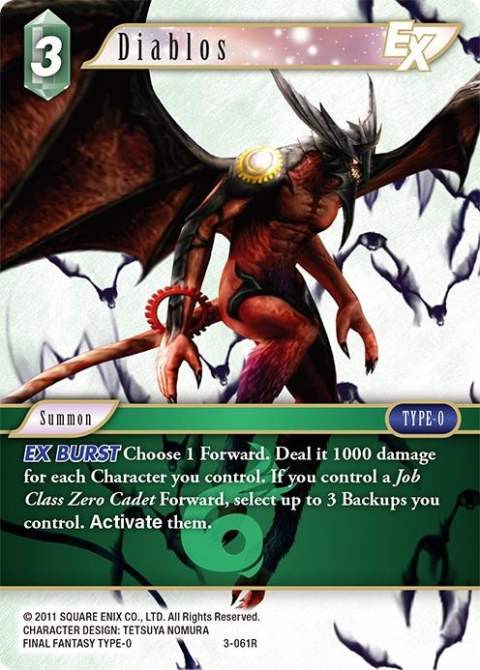 Diablos EX - Opus III - Final Fantasy TCG