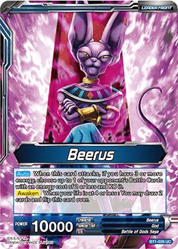 Beerus // Beerus, God of Destruction - Galactic Battle - Dragon Ball ...