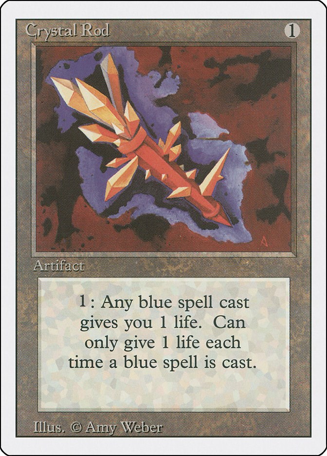 Crystal Rod - Revised Edition - Magic: The Gathering
