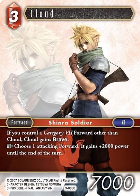 Cloud - Opus III - Final Fantasy TCG