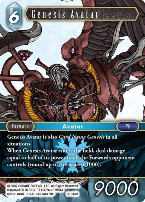 Genesis Avatar - Opus III - Final Fantasy TCG