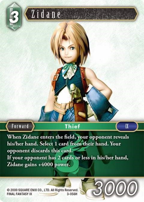Zidane - Opus III - Final Fantasy TCG
