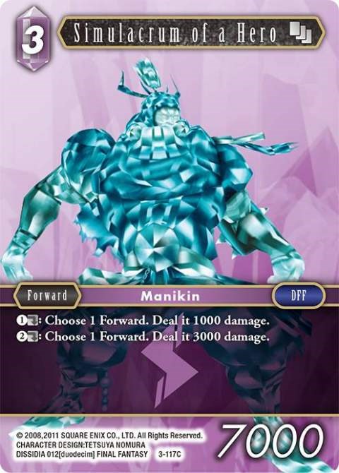 Simulacrum of a Hero - Opus III - Final Fantasy TCG