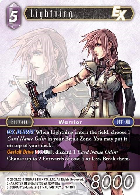 Lightning EX - Opus III - Final Fantasy TCG