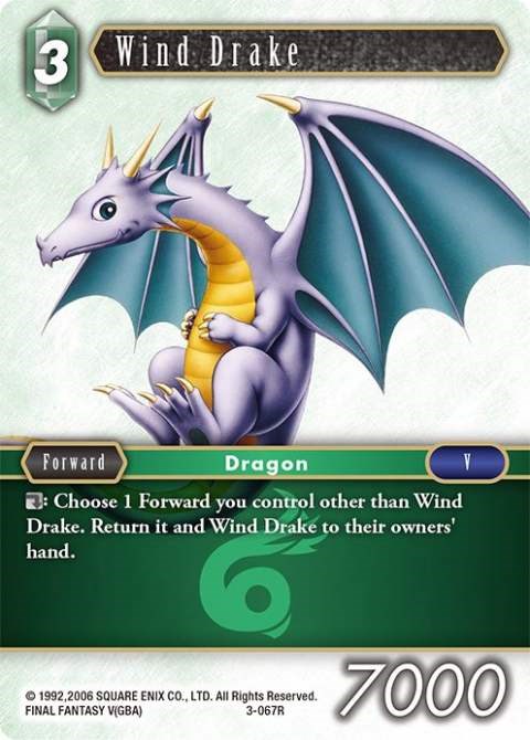 Wind Drake - Opus III - Final Fantasy TCG